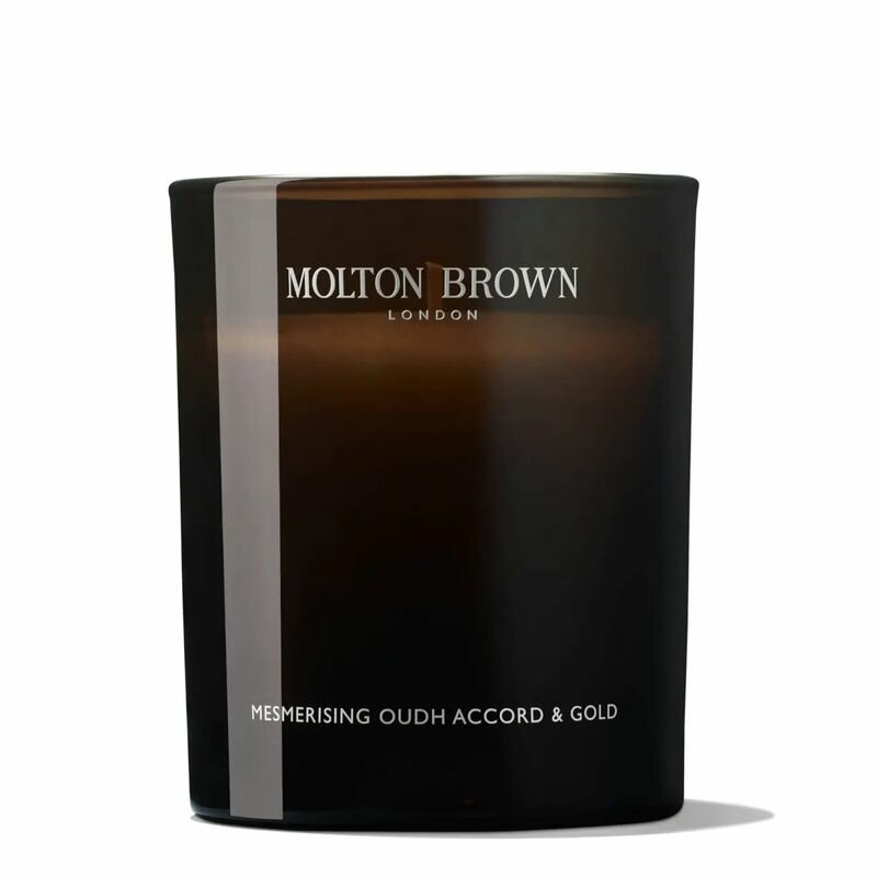 Ароматическая свеча Molton Brown Mesmerizing Oudh Accord & Gold Signature с одним фитилем, 600г