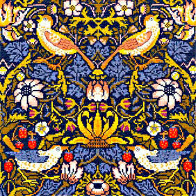 Набор для вышивания Strawberry Thief William Morris (Клубника)