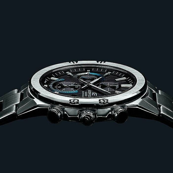 Наручные часы CASIO Edifice, бирюзовый, серебряный, черный — фото 1