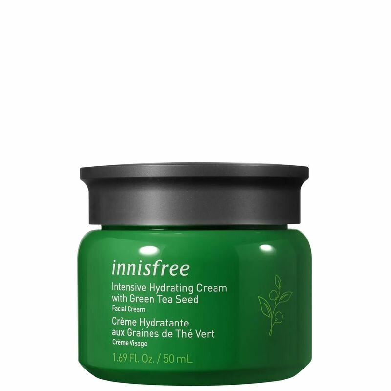 Увлажнящий крем innisfree Intensive Hydrating Cream with Green Tea Seed, с семенами зеленого чая, 50 мл