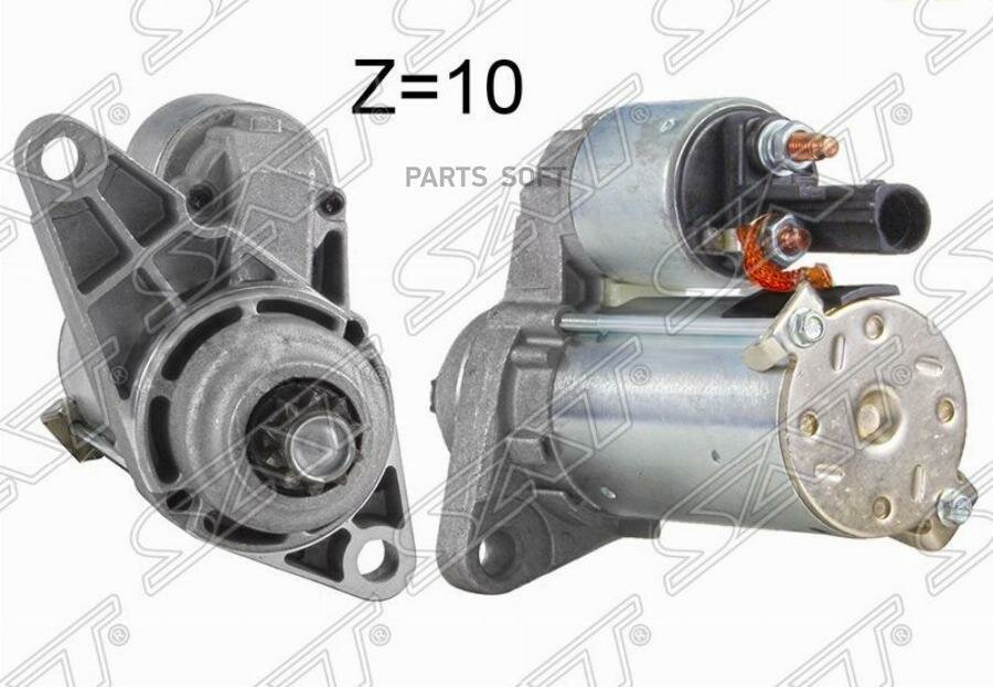 Стартер Audi A3 03-13 / Skoda Octavia 00-13 (1,1 kW/ Z=10/ аналог VALEO (восстановленный)) SAT ST-02T911024K | цена за 1 шт