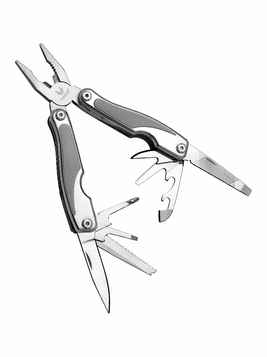 Мультитул Traveler TM008-2, сталь 420, чехол кордура