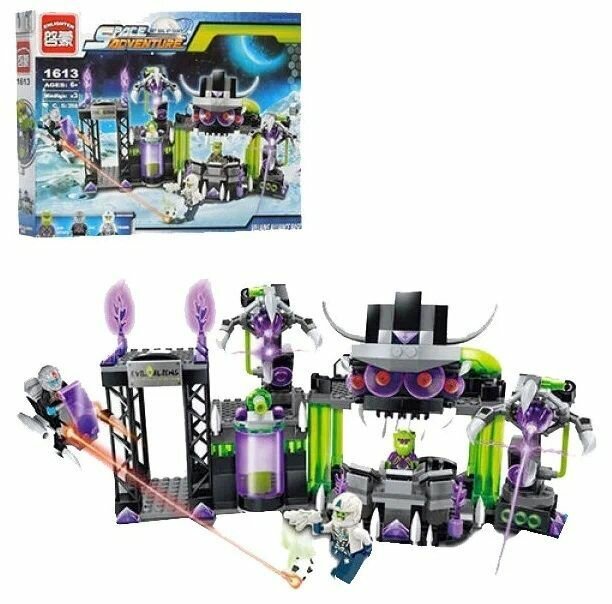 Конструктор Enlighten Brick Qman Space adventure База альянса Злодеев, 398 дет.