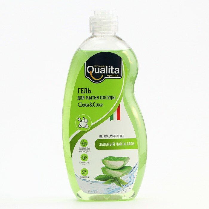 Средство для мытья посуды Qualita Green Tea&Aloe, 500 мл (4600999039140)