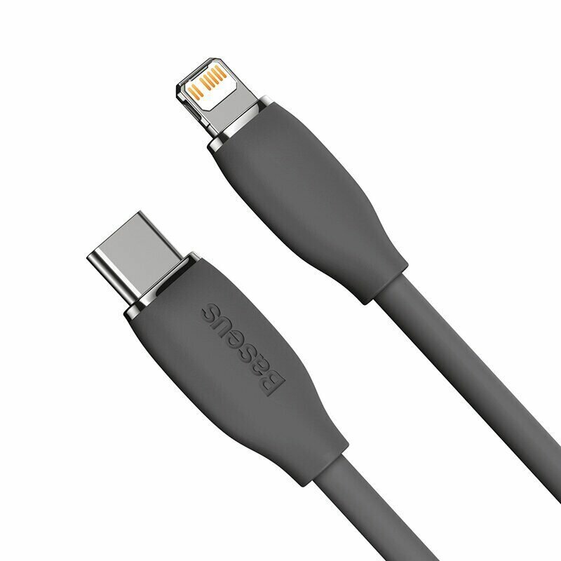 Кабель Baseus Jelly Liquid Silica Gel Fast Charging Data Cable Type-C to Lightning 20W 1.2m Black (CAGD020001)