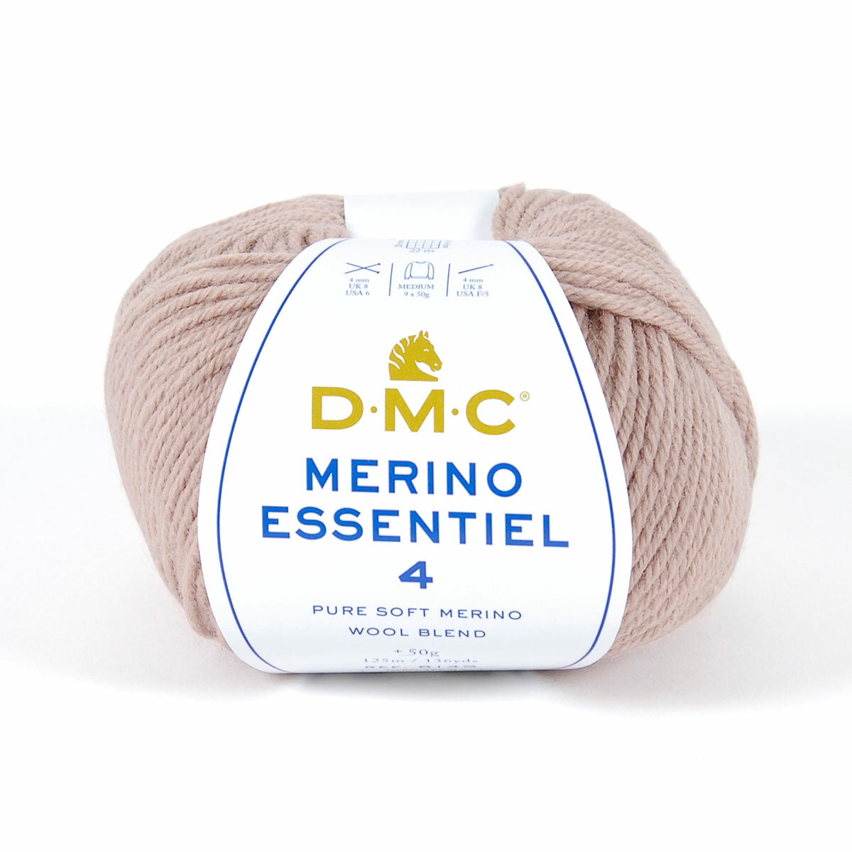 Пряжа "DMC" 8149 Merino Essentiel 4 50% шерсть, 50% акрил 50 г 125 м 879 пудровый