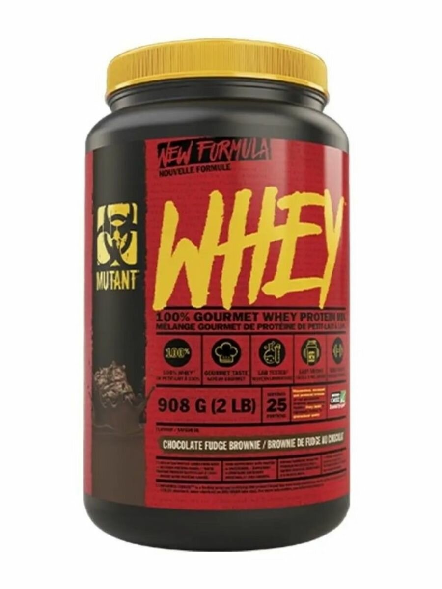 Протеин Мутант Whey 2 lb (908 г.) - Брауни с шоколадом