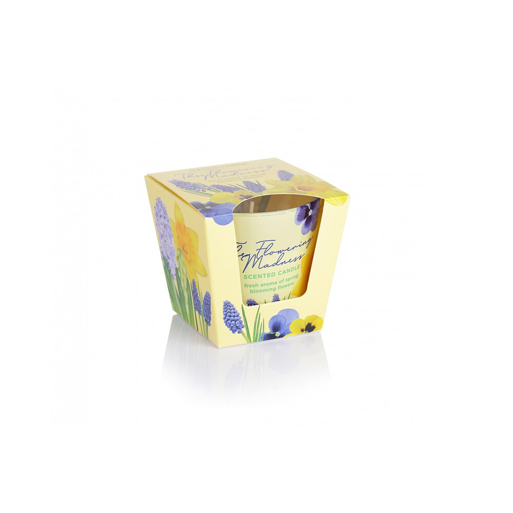 BARTEK Свеча в стакане 01 d. 9×7.5 см 115 г Цветущее безумие свеча в стекле