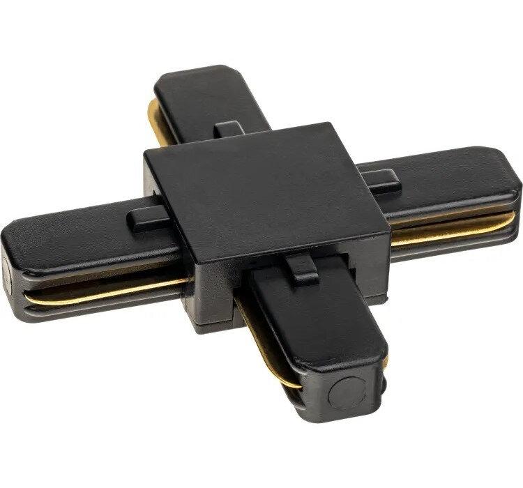 X-образный коннектор однофазного шинопровода EKS ART 220В, черный