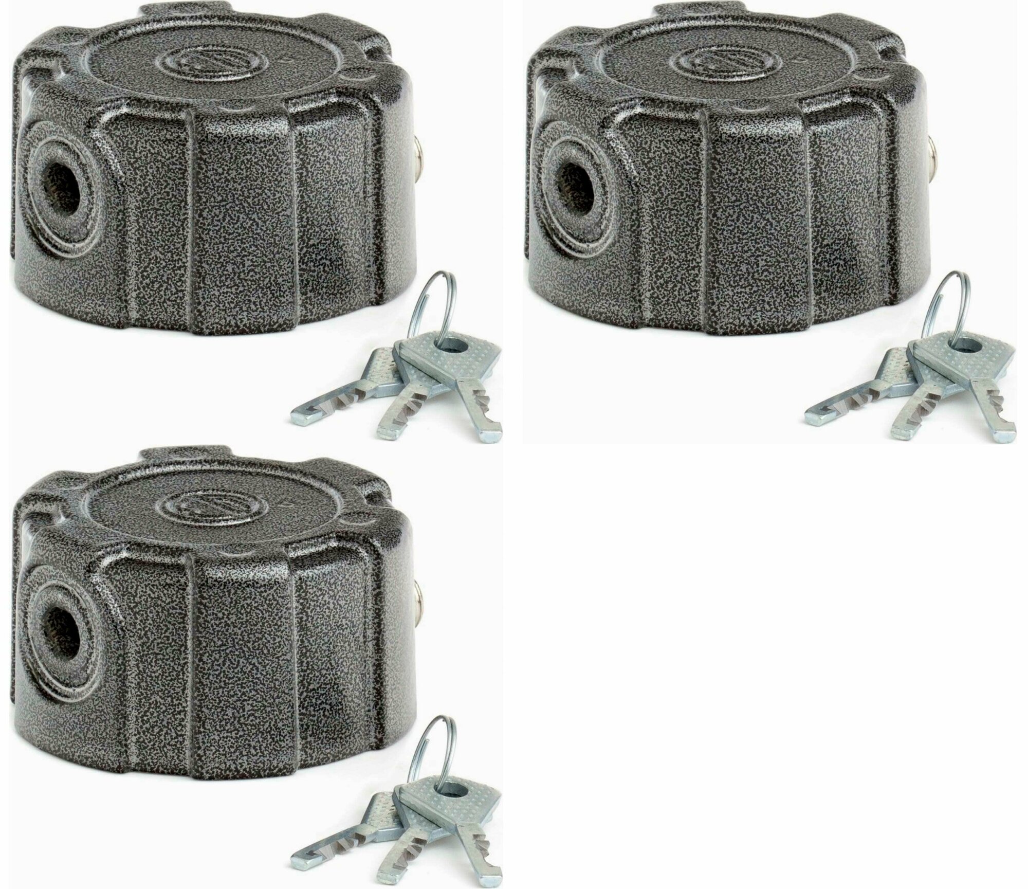 Замок навесной ЧАЗ ВС 2-36 "Крышка Бензобака" 3 Финских ключа (комплект 3 штуки)