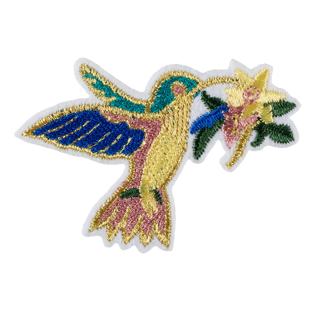 Gamma термоаппликация колибри 4.8х5.5 см №06/5 №5436 декоративная вставка для ткани
