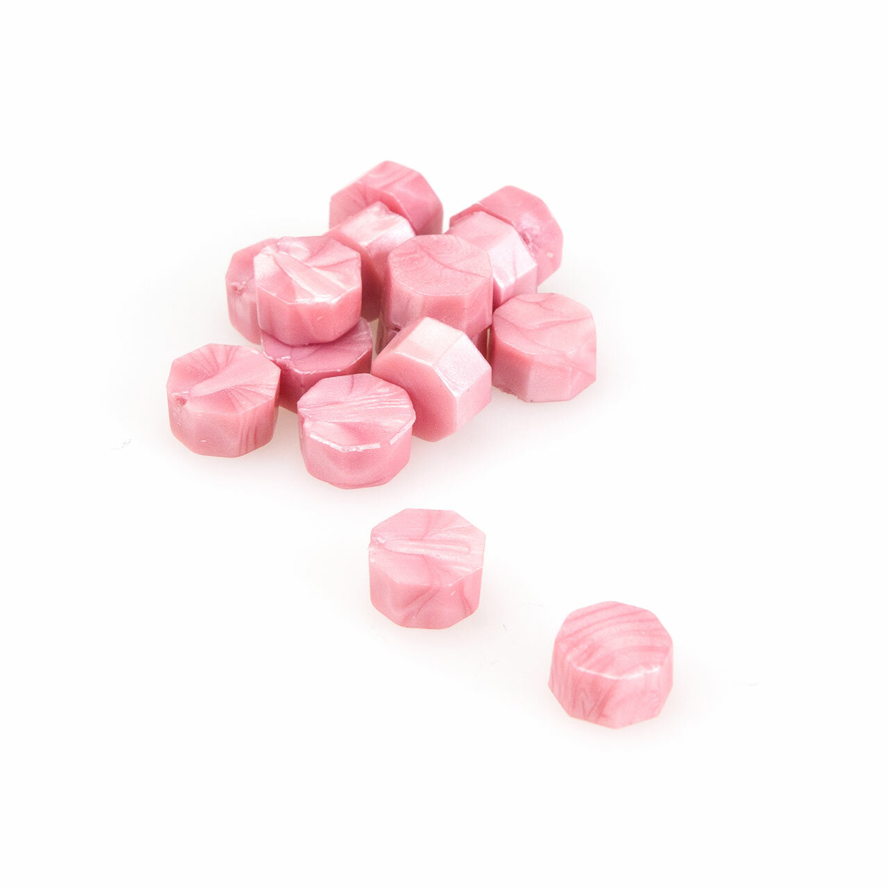 Сургуч в гранулах 15 шт розовый металик