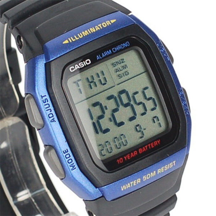 Наручные часы CASIO Collection, синий, черный — фото 1