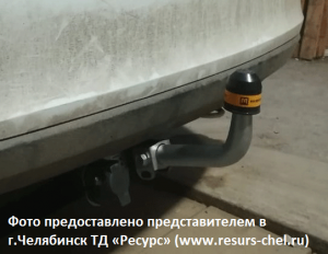 Фаркоп Motodor SKODA Rapid 2012-2020, 2020-н. в, VW Polo 2020-2022 (оцинк. Шар) арт.92301-A