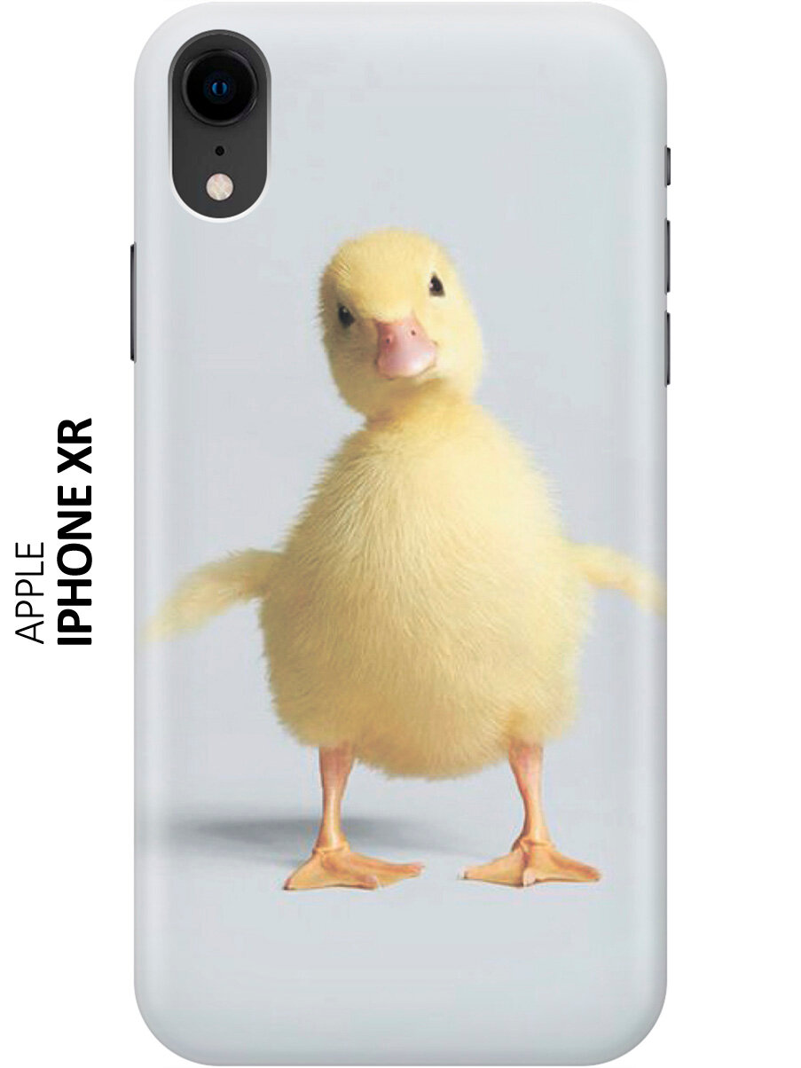 Силиконовый чехол на Apple iPhone XR / Эпл Айфон Икс Эр с рисунком "Утя"