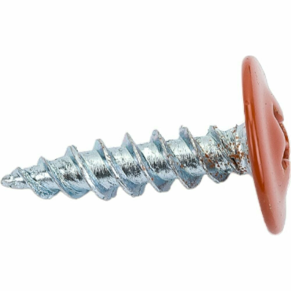 Прессшайба Качественный крепеж 4.2х16 мм, коричневая медь RAL 8004, острая, 250 шт 0200293 КЧ, пластиковый, 0.9 мм