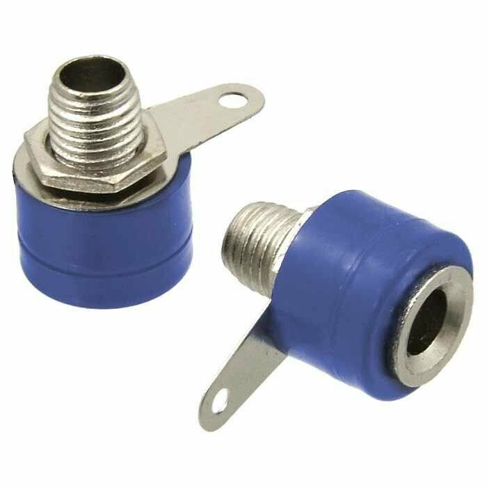 10-0061 AL BLUE, клемма приборная синяя, гнездо на панель / 10 штук