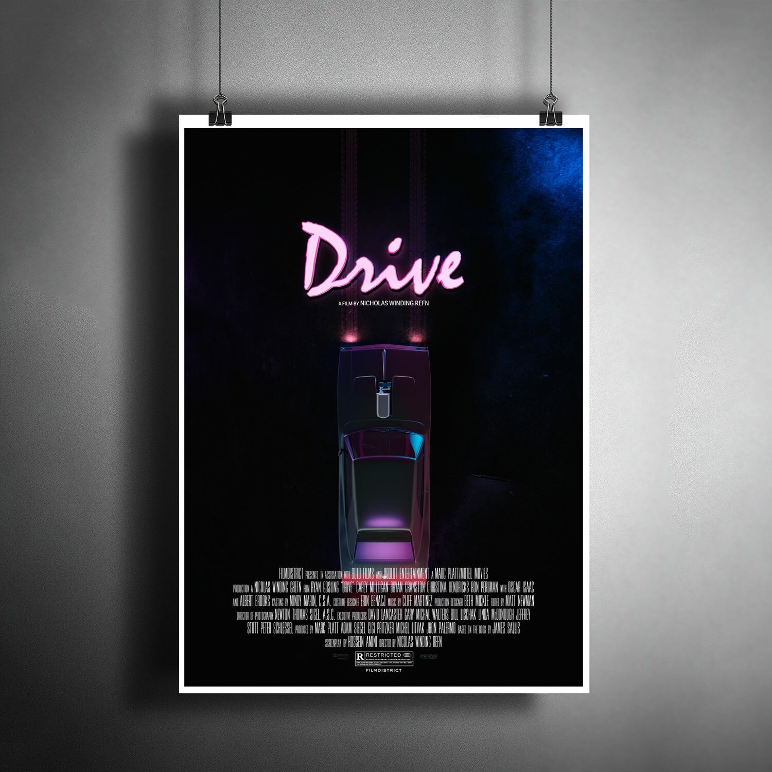 Постер плакат "Фильм: Драйв. Drive. Актёр Райан Гослинг" / Декор для дома, офиса, комнаты, квартиры, детской A3 (297 x 420 мм)