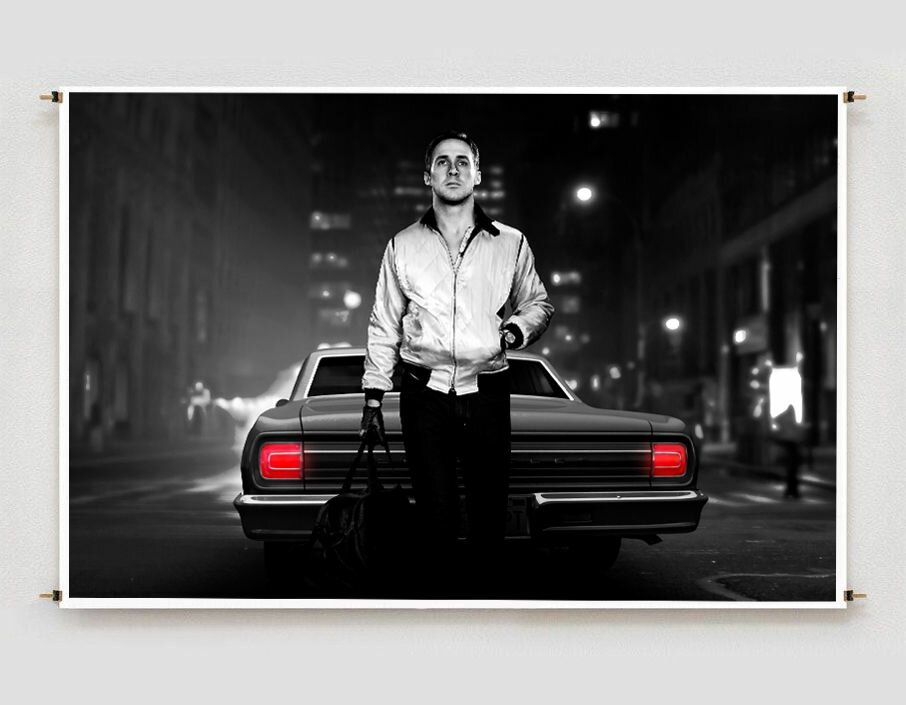 Постер плакат "Фильм: Драйв. Drive. Актёр Райан Гослинг" / Декор для дома, офиса, комнаты, квартиры, детской A3 (297 x 420 мм)