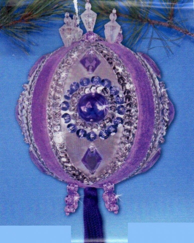 Набор - свободный стиль Design Works #6083 Елочная игрушка, 8 x 12 см