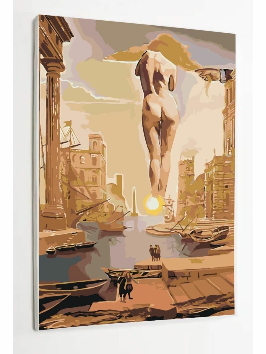 Картина по номерам на холсте с подрамником, Сальвадор Дали Гала, 40х60 см