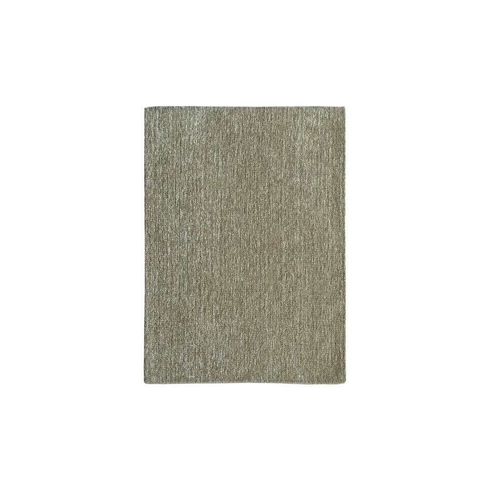 Ковер-гобелен на противоскользящей основе Лаос 80х120 / 159 X однотонный оливковый