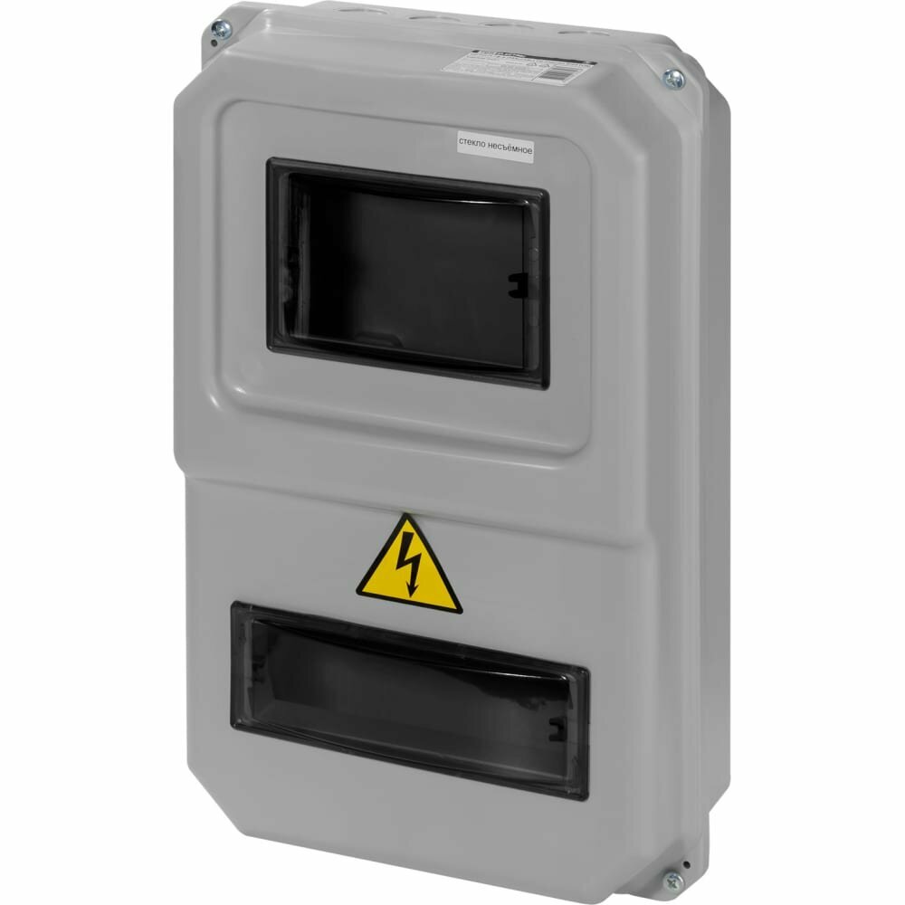 Навесной, ЩУРН-П-1ф-8, распределительный учетный щит ЩУРН-П-1ф-8 пластик IP54 383х234х119 TDM ELECTRIC SQ0906-0301