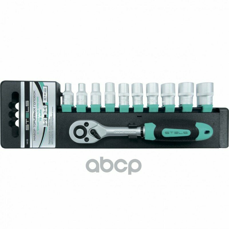 Набор Торцевых Головок, 1/2", Головки 10 - 22 Мм, С Трещот. Ключом, Crv,11 Предм.// Stels Stels арт. 14127
