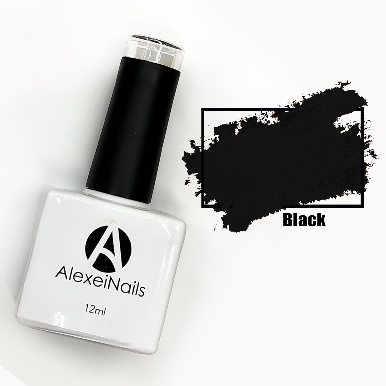 Гель-лаки "Gel Polish Professional" AlexeiNails Black, глянцевый, 12мл