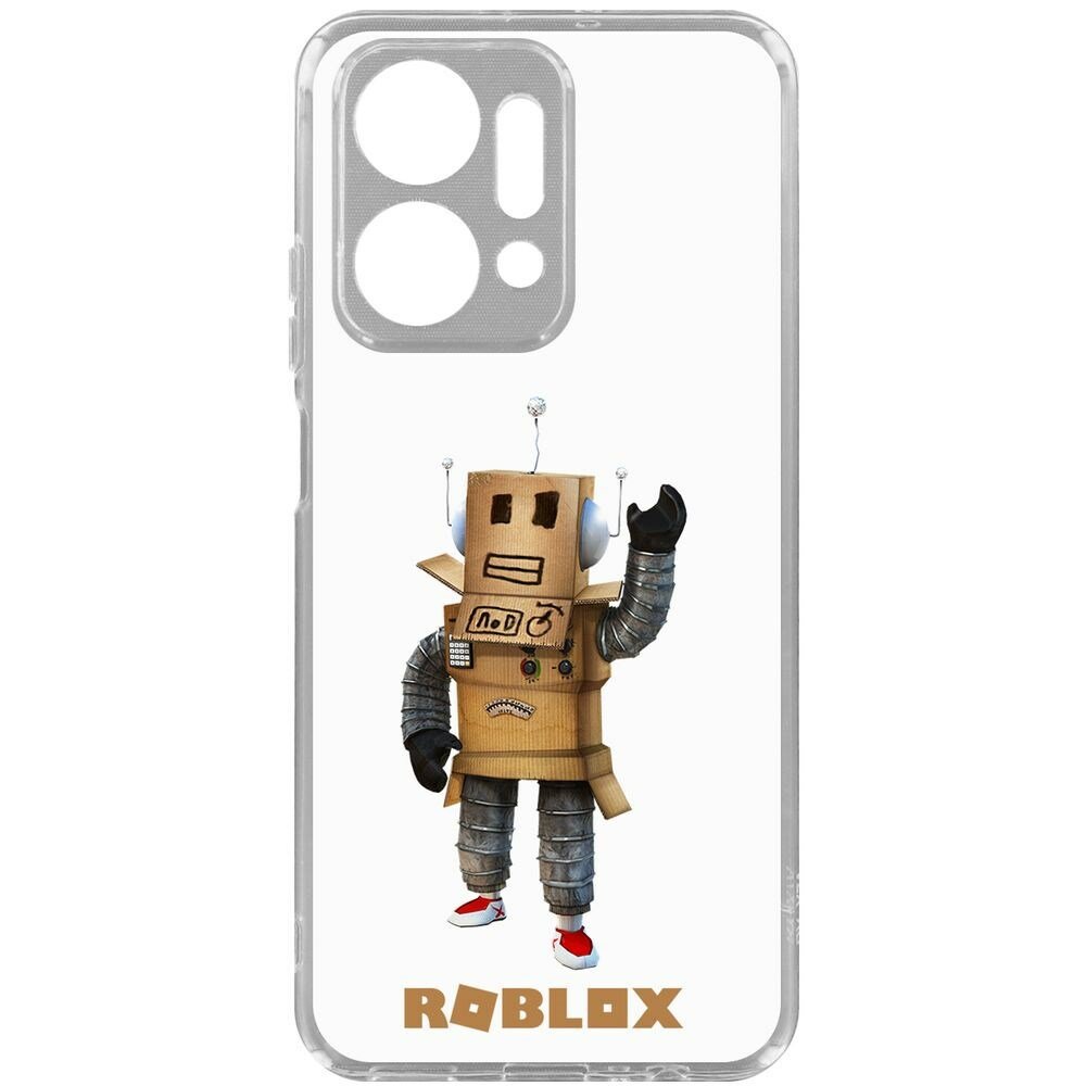 Чехол-накладка Krutoff Clear Case Roblox-Мистер Робот для Honor X7a Plus