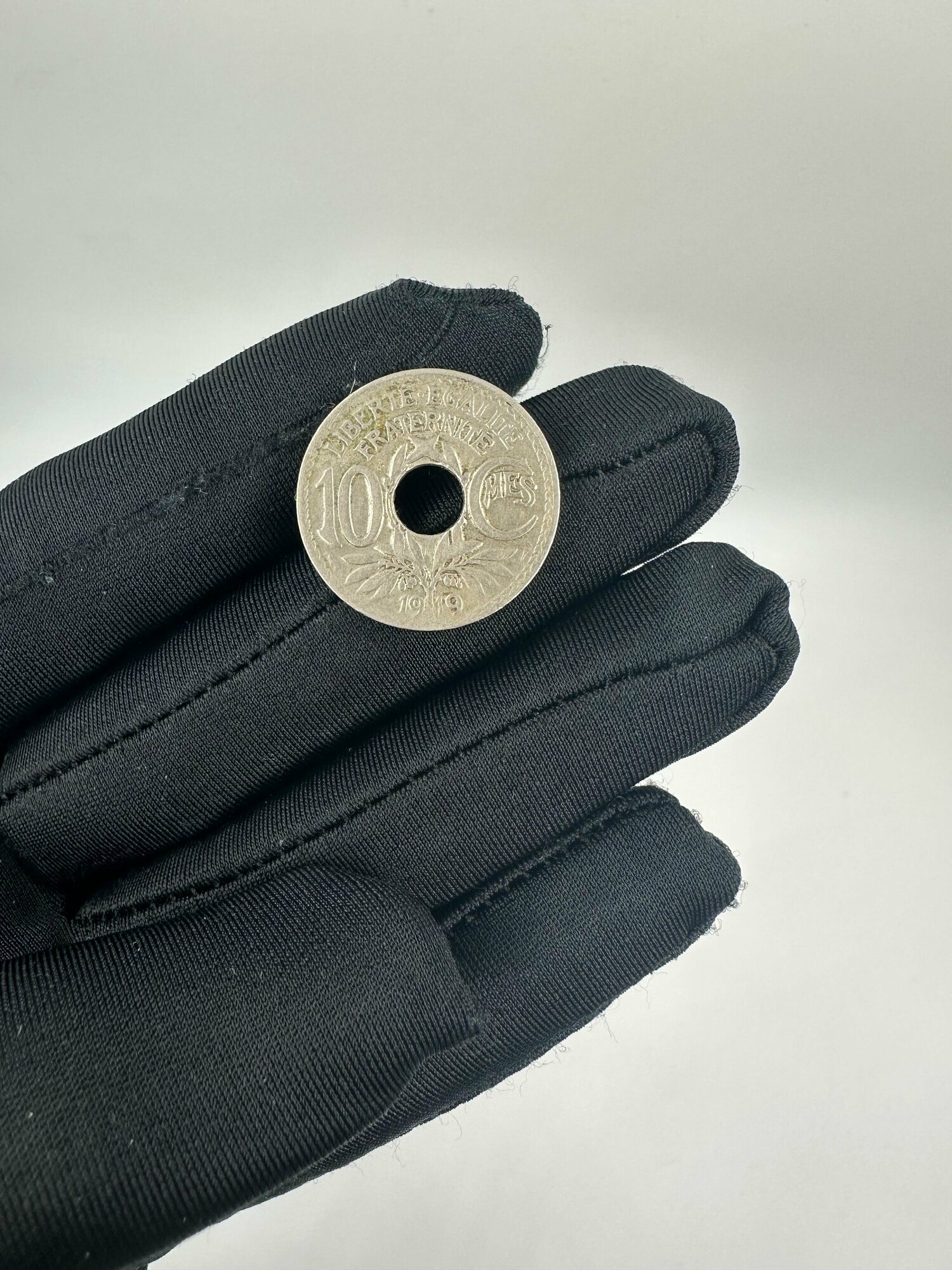 Монета Франция 10 сантимов 1919 год