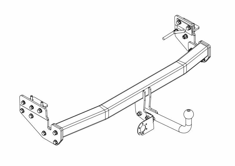 Фаркоп на INFINITY FX/QX (2010-2014)(2014-) (без электрики, паспорт/сертификат в комплекте) Автос. IF 01