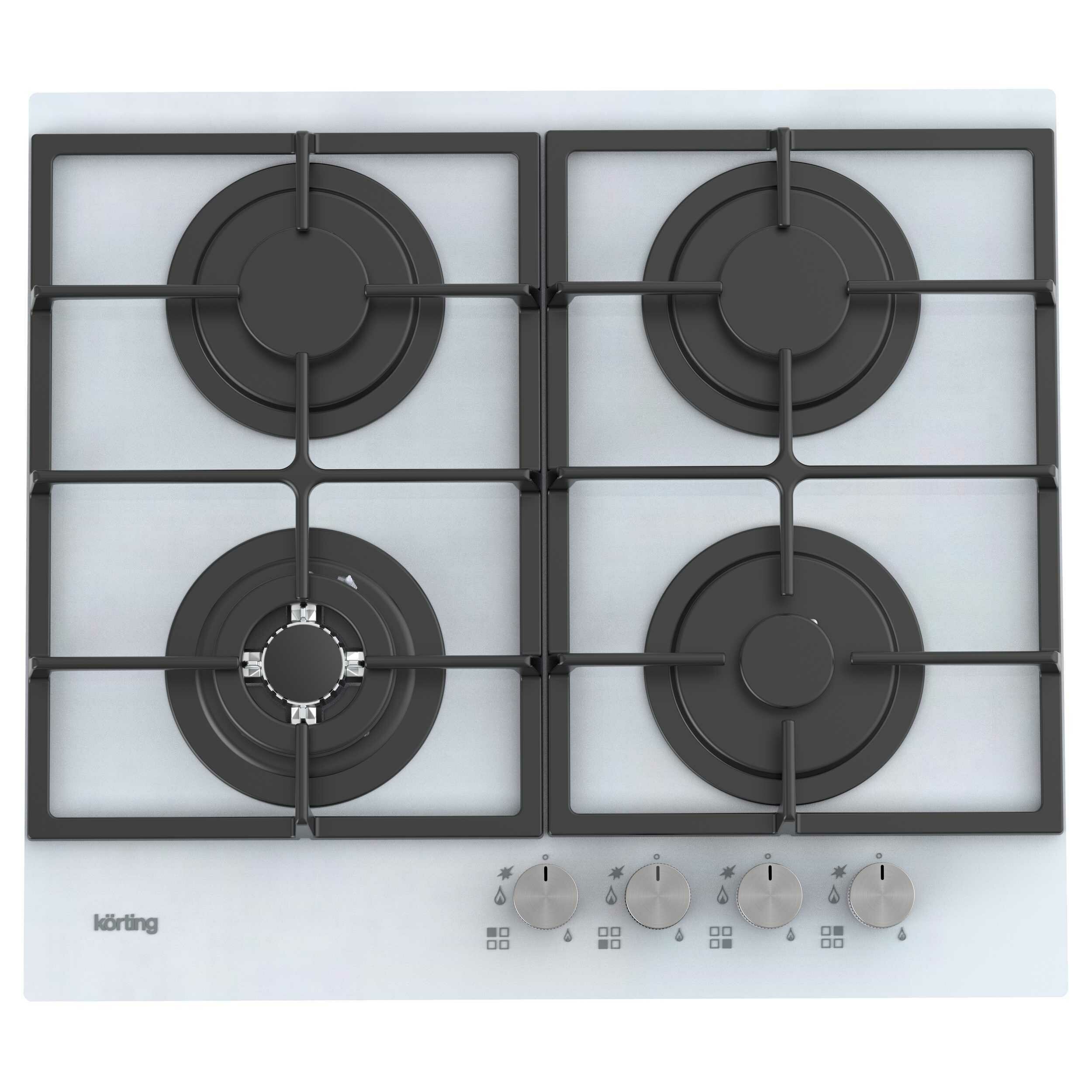 Встраиваемая газовая панель KORTING HGG 6722 CTW, официальная гарантия