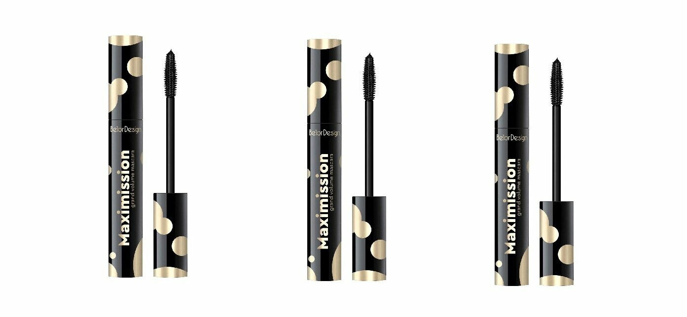 Тушь BelorDesign Maximission Суперобъёмная, 3 шт, 32,4 г