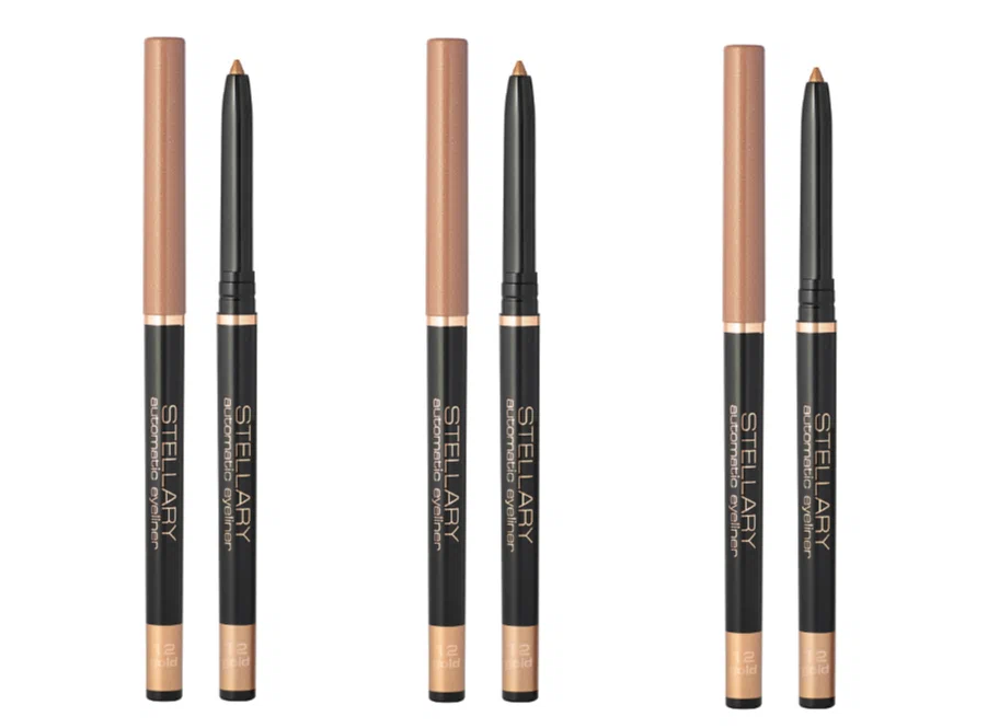 Автоматический карандаш для глаз Stellary Automatic eyeliner, тон 12 Gold, 0,28 г 3 шт