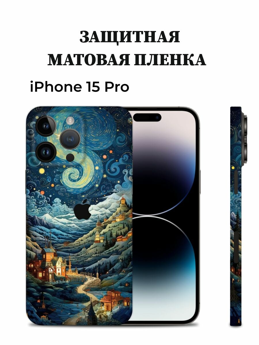 Гидрогелевая пленка на iPhone 15 Pro на заднюю панель