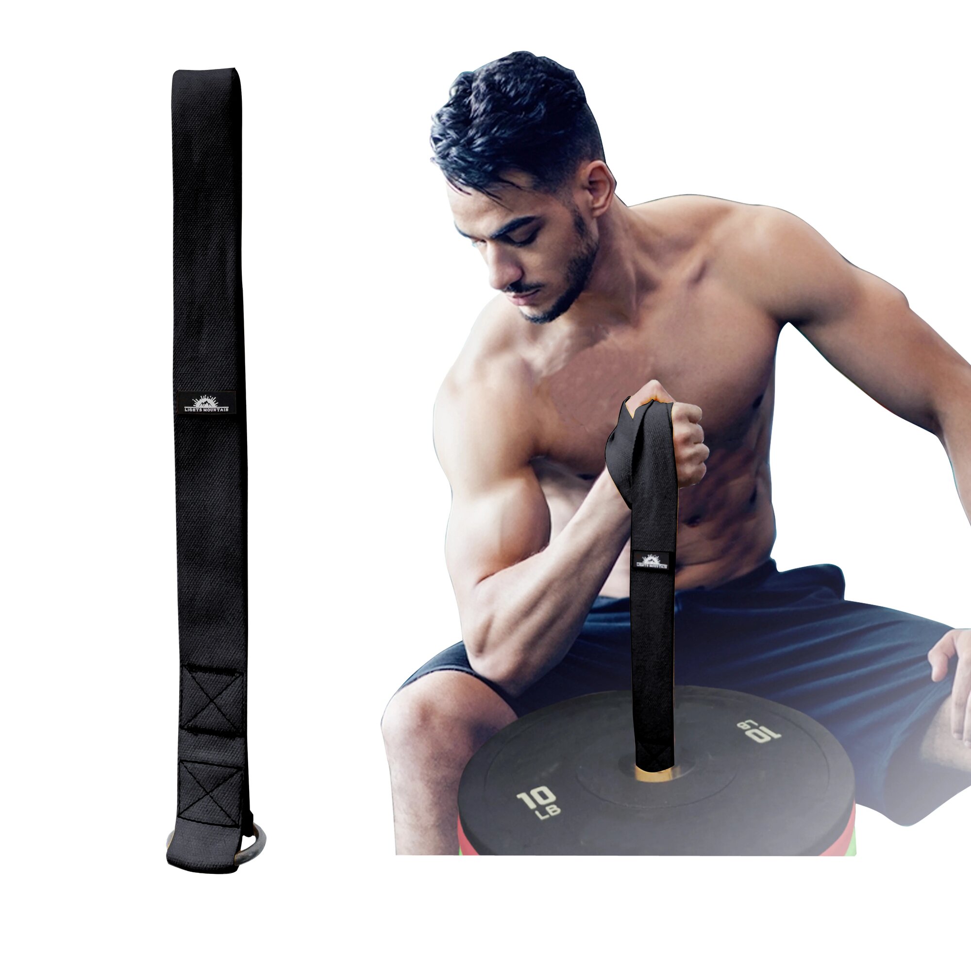 Ремень для армрестлинга Lights Mountain Черный, black