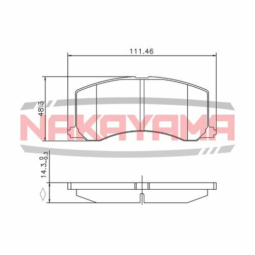 Колодки тормозные дисковые Nakayama HP8300NY