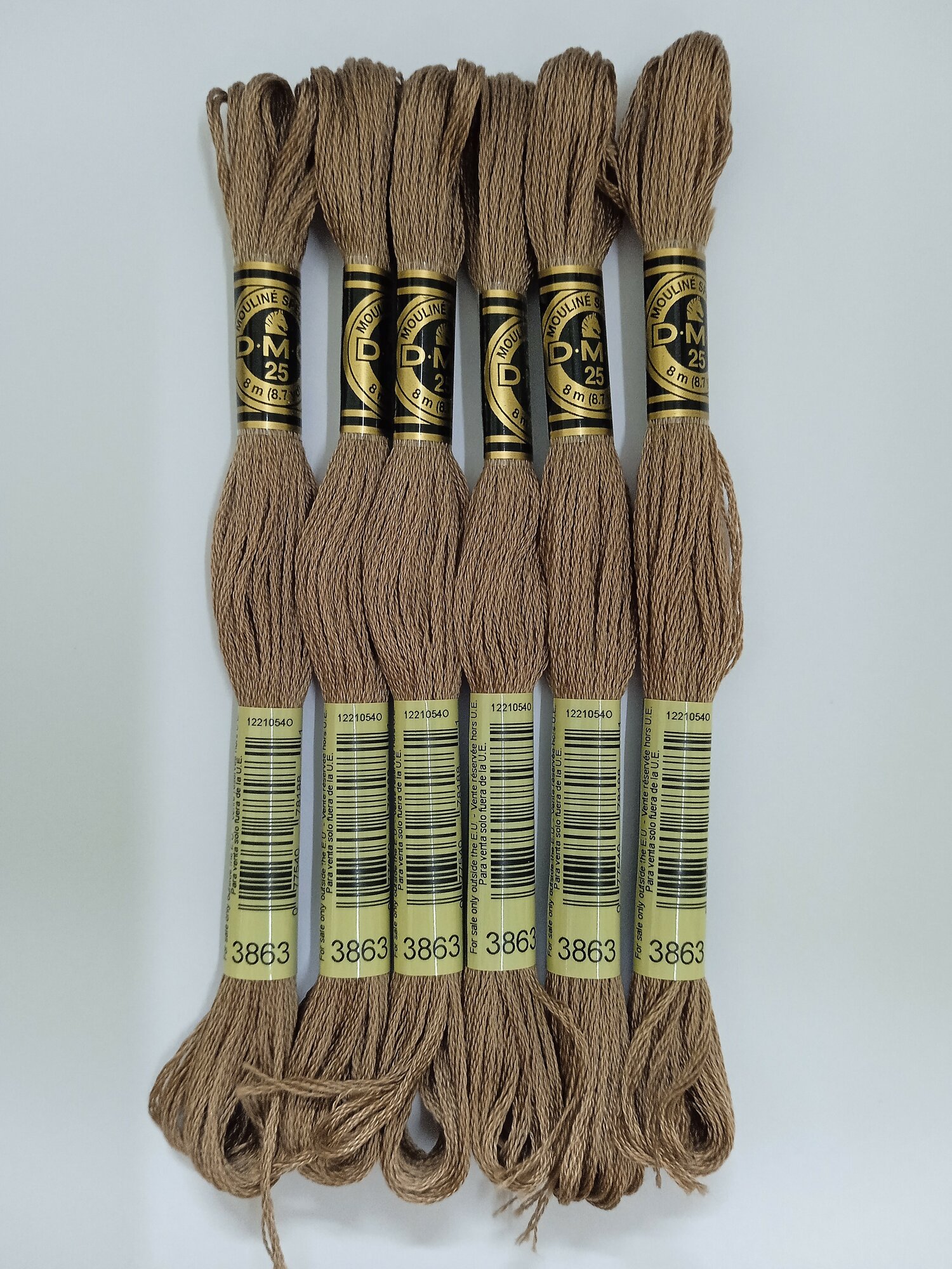 Набор ниток мулине, 8 м, 6 шт DMC-3863_6