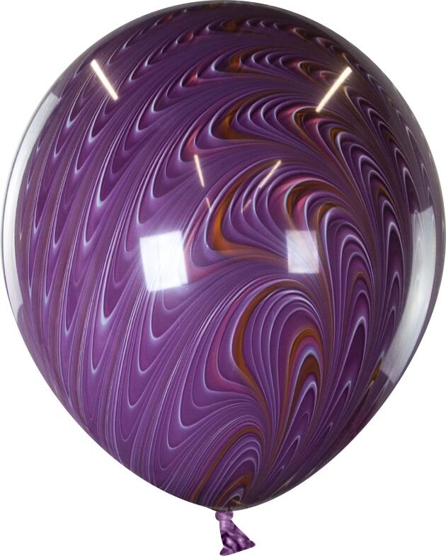 Шар (18'/46 см) Павлин, Фиолетовый, агат, 1 шт.