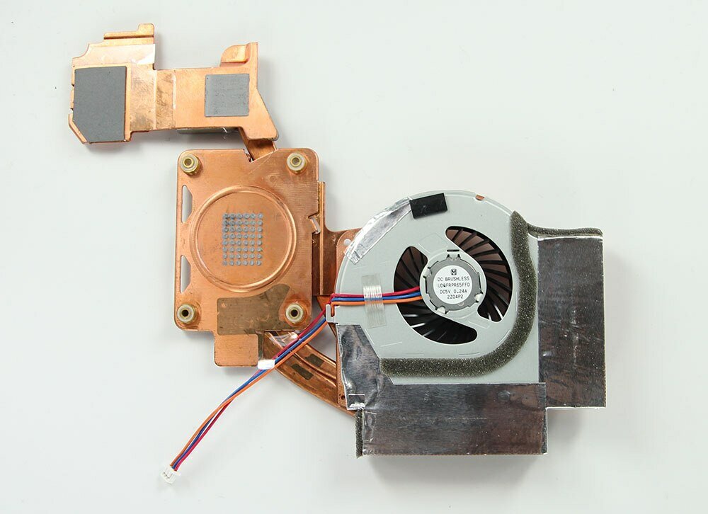 Вентилятор (кулер) для ноутбука Lenovo ThinkPad T500, W500, система охлаждения в сборе (для дискретной видеокарты)