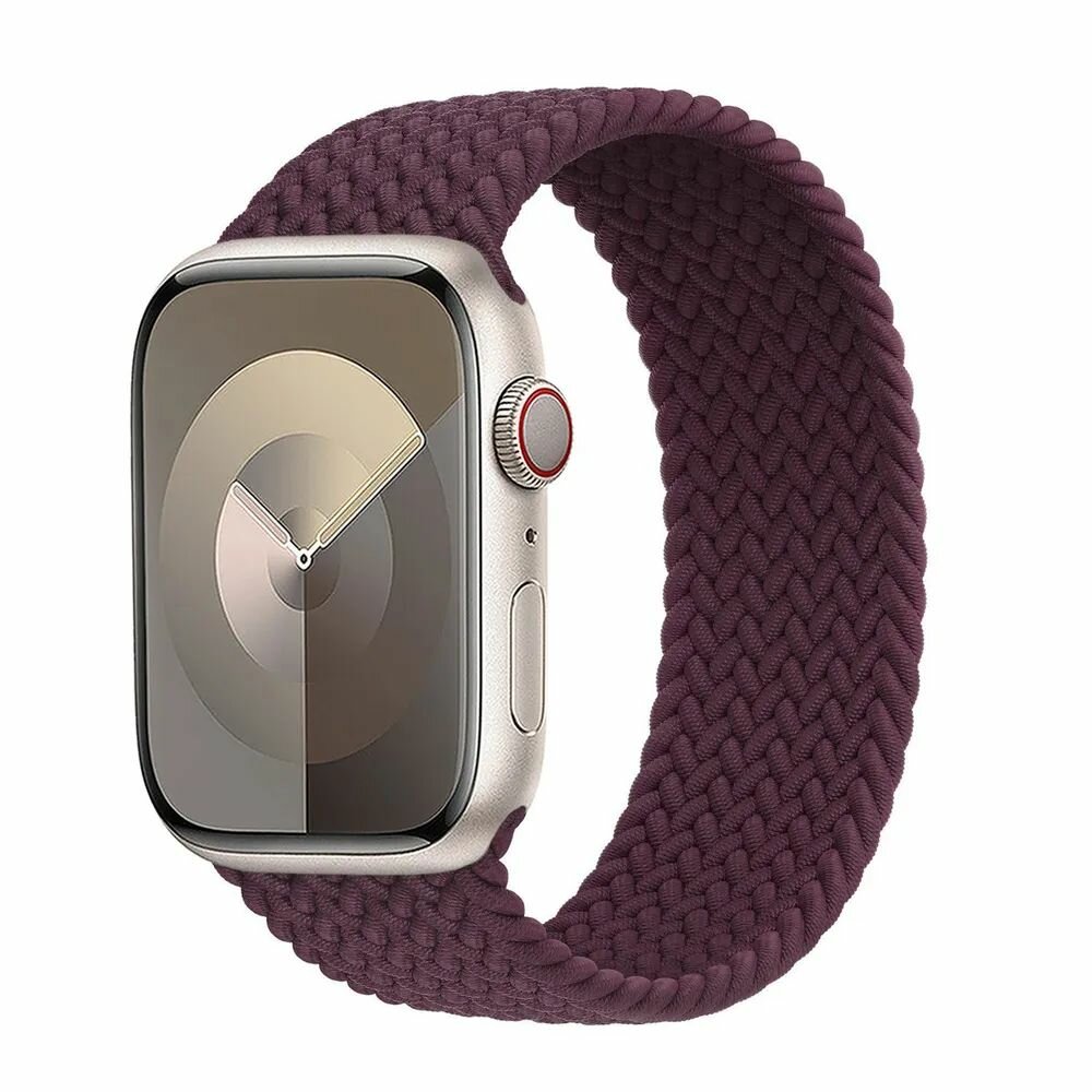 Ремешок Braided Solo Loop Dark Cherry размер 5 для Apple Watch 38-40-41mm (Series 1-9) & SE 1-2 & 42mm (Series 10) ML3XZM/A