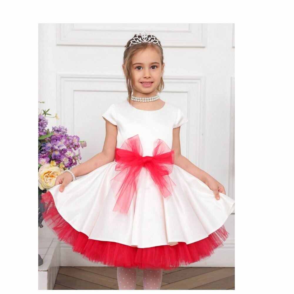 Платье MaxLine Базовая коллекция, размер 34/140-146, бежевый — фото 1