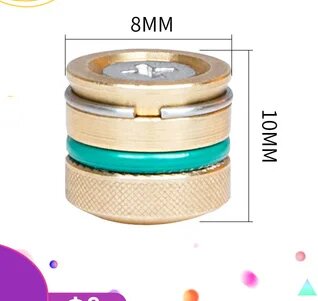 Латунные заглушки для пресс-форм 10 pcs, Green D8