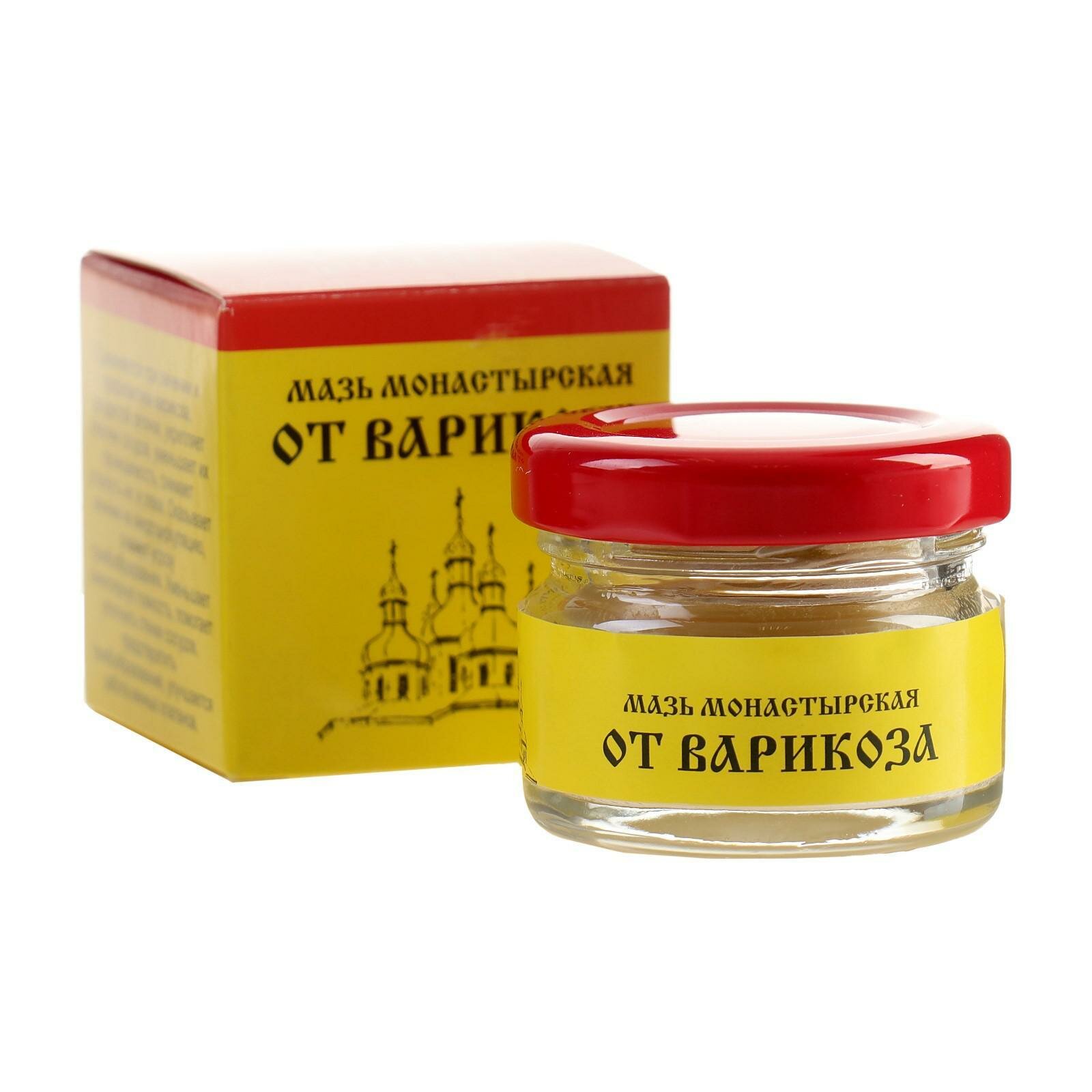 Мазь «Монастырская От варикоза», 25 мл, «Бизорюк»