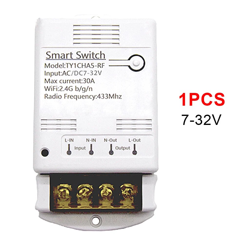 Smart Switch TY1CHA5-RF 7-32V, 30A, 433MHz