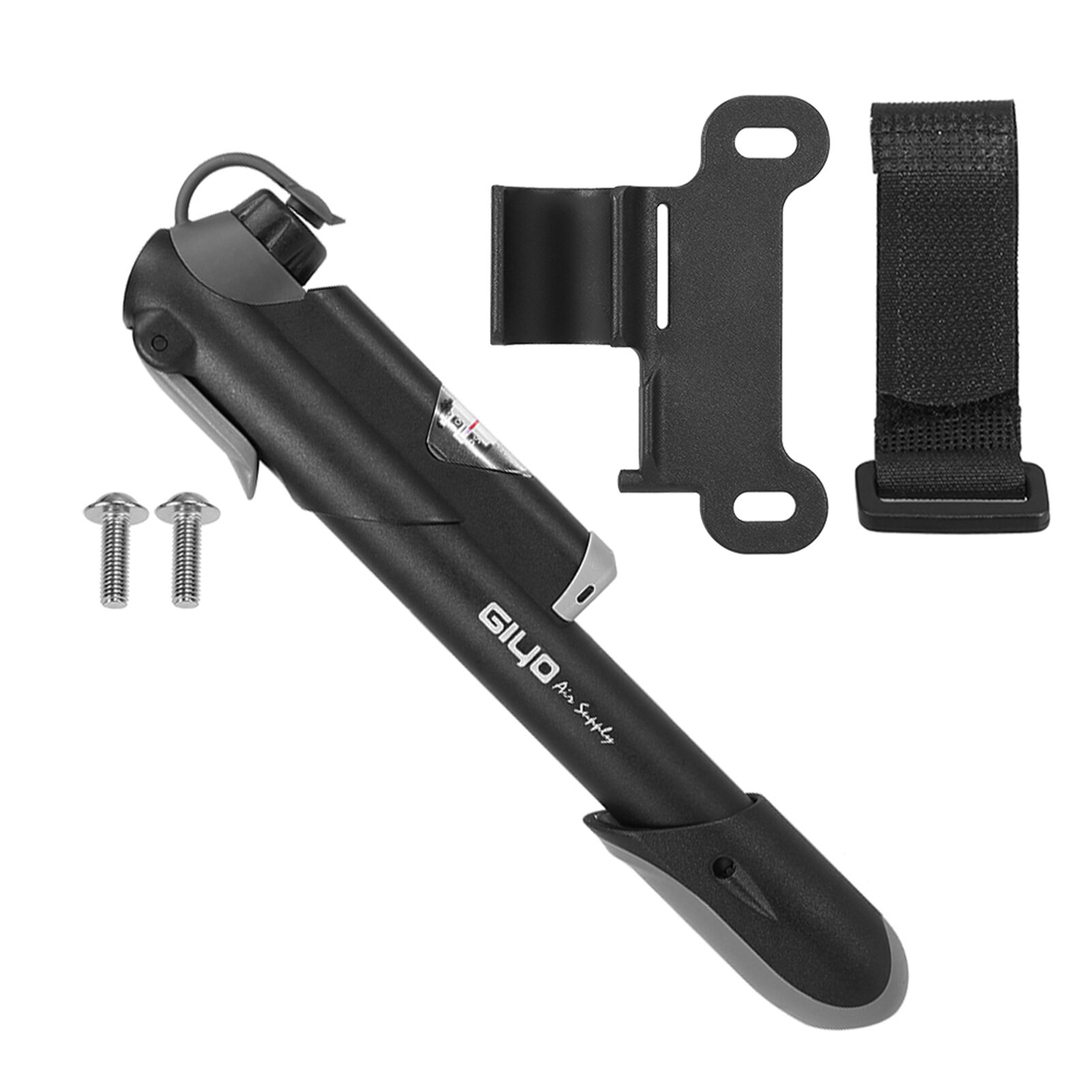 Велосипедный воздушный насос высокого давления 120 PSI со встроенным манометром