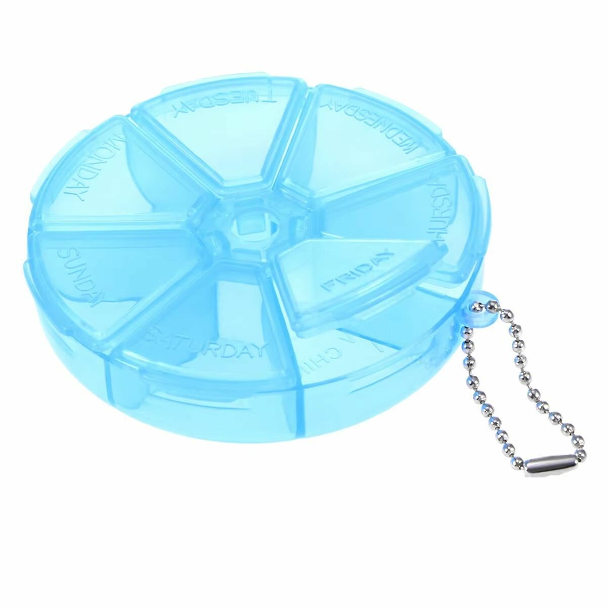 Таблетница круглая на неделю, 7 секций (Микс)