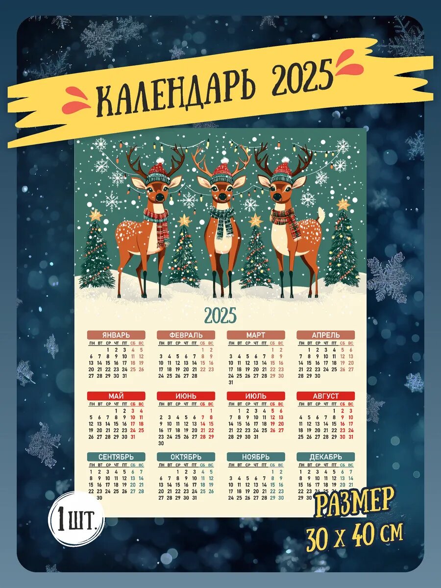 Постеры Календарь 2025 настенный
