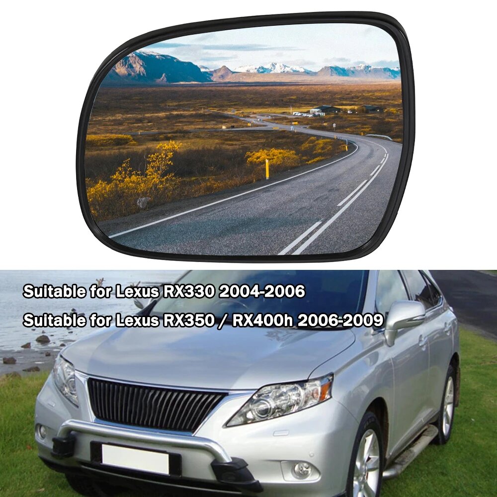 Стекло зеркала правое для Lexus RX330/350/400h 2004-2009